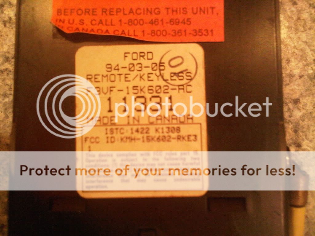 OBS factory remote keyless entry module | Ford Power Stroke Nation